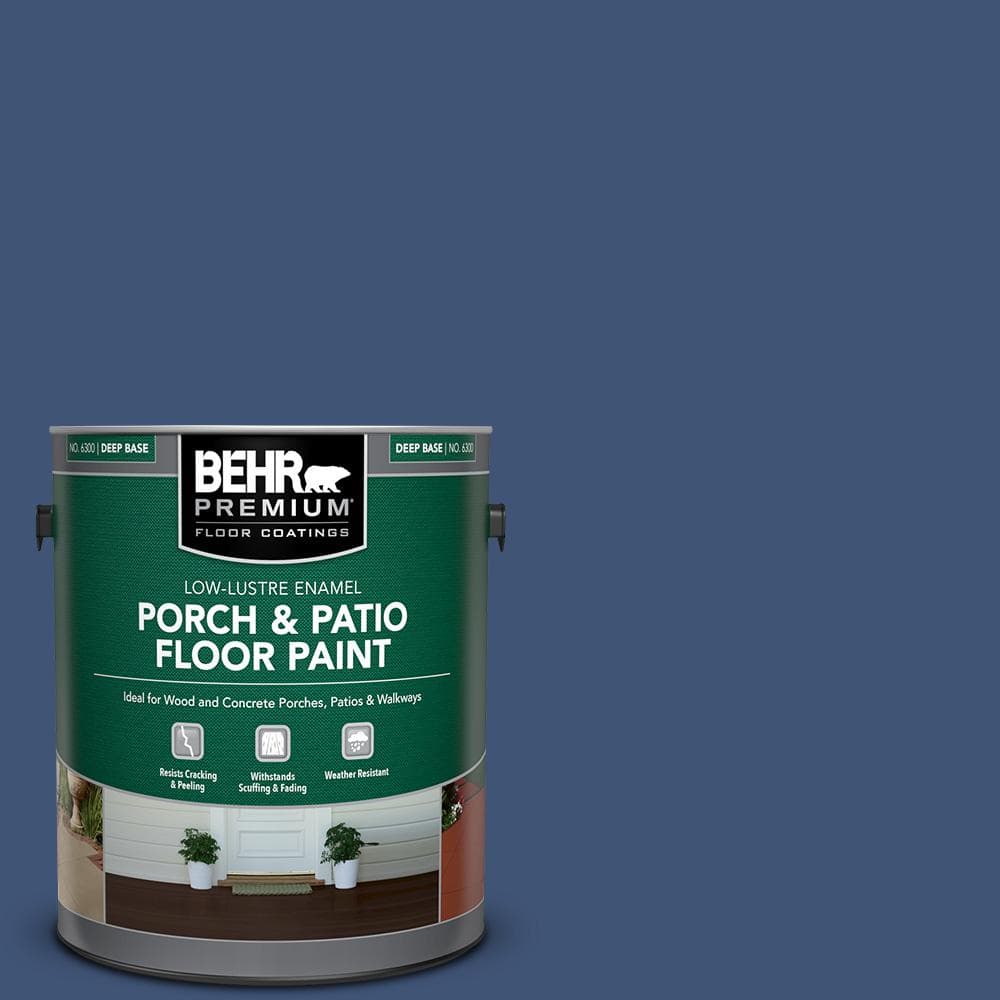 BEHR PREMIUM 1 gal. #600D-7 Daring Indigo Low-Lustre Enamel Interior ...