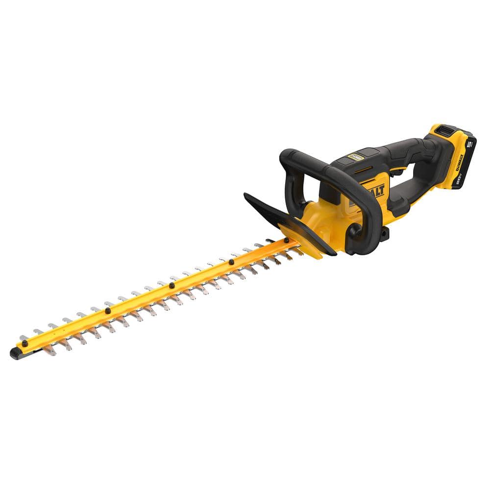 DEWALT 20V MAX 22 in. Cordless Battery Powered Hedge Trimmer with 5 Ah ...