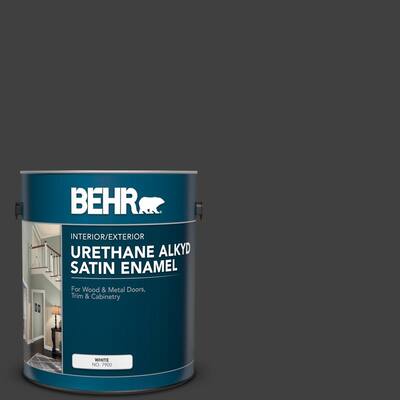 Satin - Black - Paint Colors - Paint - The Home Depot