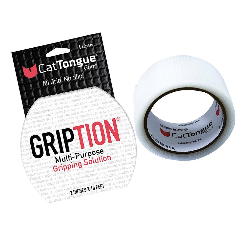 CatTongue Grips Non-Abrasive Gription Roll 2 in. x10 ft. - Clear UC18 ...