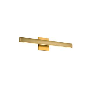 KUZCO Blade 24-in 1 Light 11-Watt Brushed Gold Integrated LED Vanity Light VL23524-BG - The Home ...