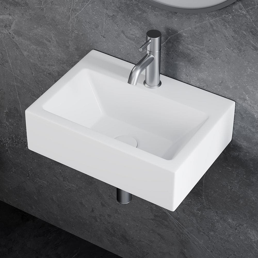 Eridanus Siena 17 in. W x 12 in. D x 5 in. H Wall Mounted/Vessel ...