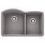 Blanco DIAMOND Undermount Granite Composite 32 in. 60/40 Double Bowl ...