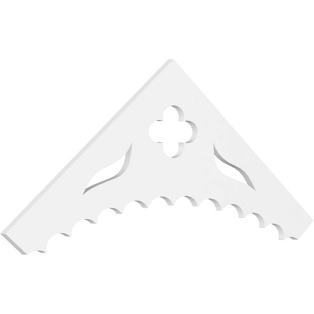 Ekena Millwork Pitch Wellington 1 in. x 60 in. x 25 in. (9/12 ...