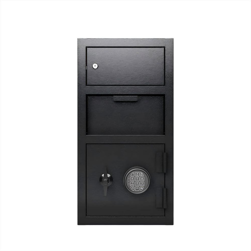 WRIGHTMASTER 3 cu. ft. Carbon Steel Fire-Resistant 2-Door Drop Safe ...