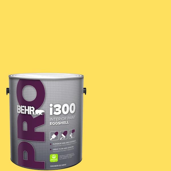 BEHR PRO 1 gal. #380B-5 Neon Light Eggshell Interior Paint PR33301 ...