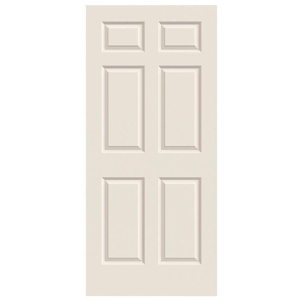JELD-WEN 32 in. x 78 in. Colonist Primed Smooth Molded Composite MDF ...