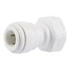 John Guest 3/8 in. O.D. Push-to-Connect x 1/4 in. FIP NPTF Polypropylene Adapter Fitting ...