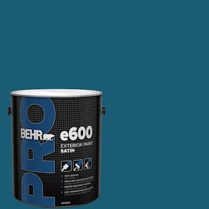 BEHR PRO 1 gal. #540D-7 Deep Blue Sea Low Luster Exterior Paint PR62301 ...