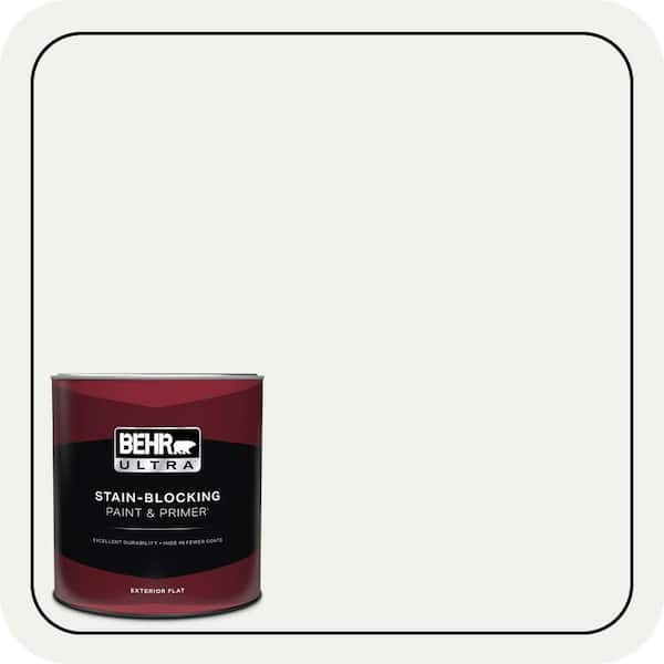 BEHR ULTRA 1 Qt. #610E-1 Windmill Wings Flat Exterior Paint & Primer ...