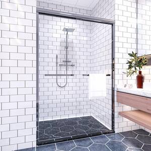 waterpar 56 - 60 in. W x 72 in. H Double Sliding Framed Shower Door in ...