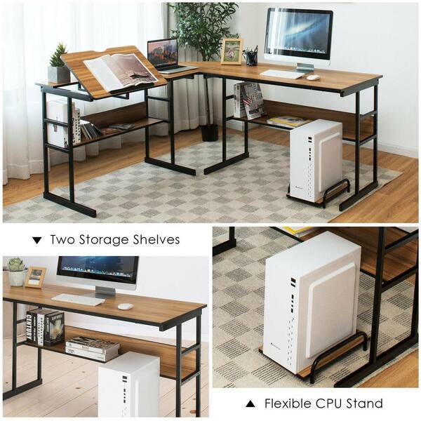 Computer table flexible store