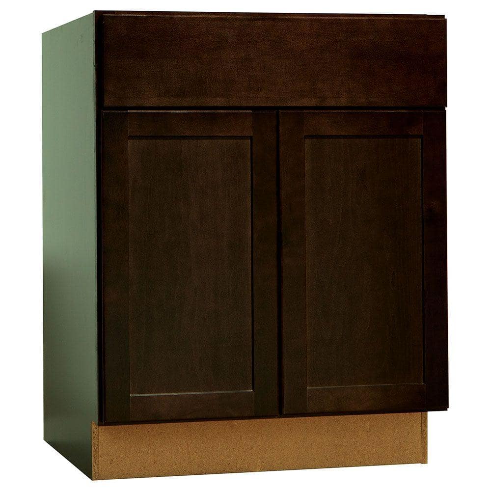 Hampton Bay Shaker 27 in. W x 24 in. D x 34.5 in. H Assembled Base ...