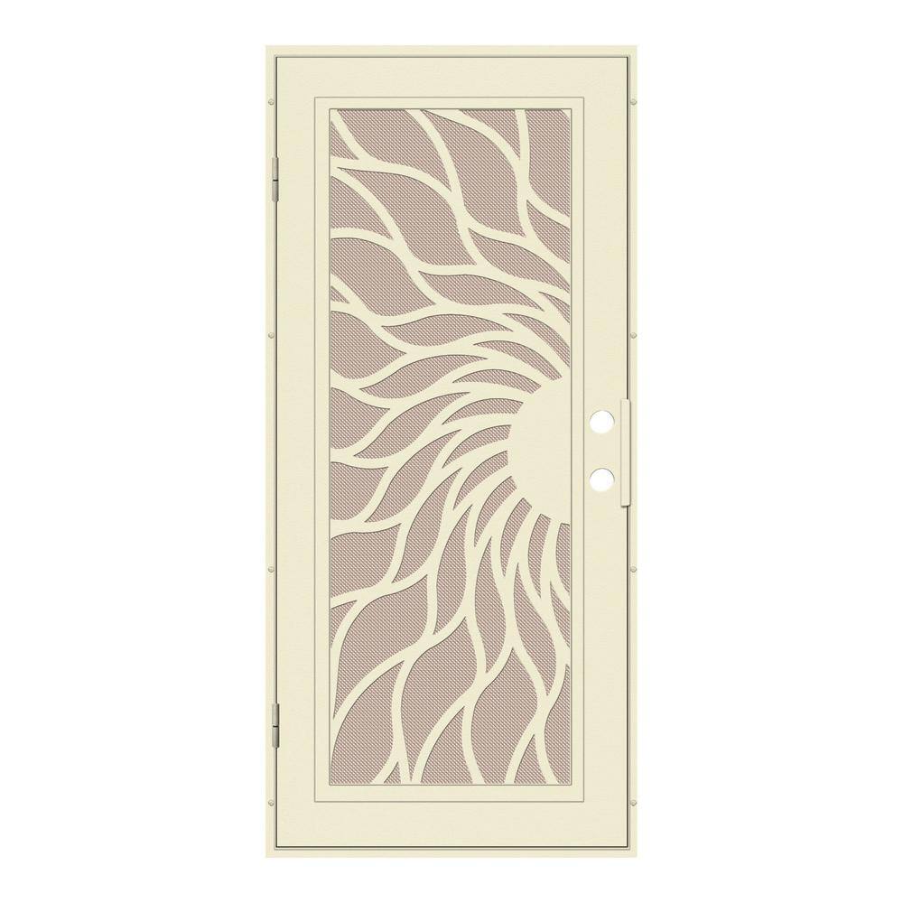 Unique Home Designs Sunfire 36 in. x 80 in. Right-Hand/Outswing Beige ...