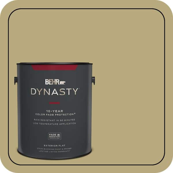 BEHR DYNASTY 1 gal. #M330-5 Fresh Brew Flat Exterior Stain-Blocking ...