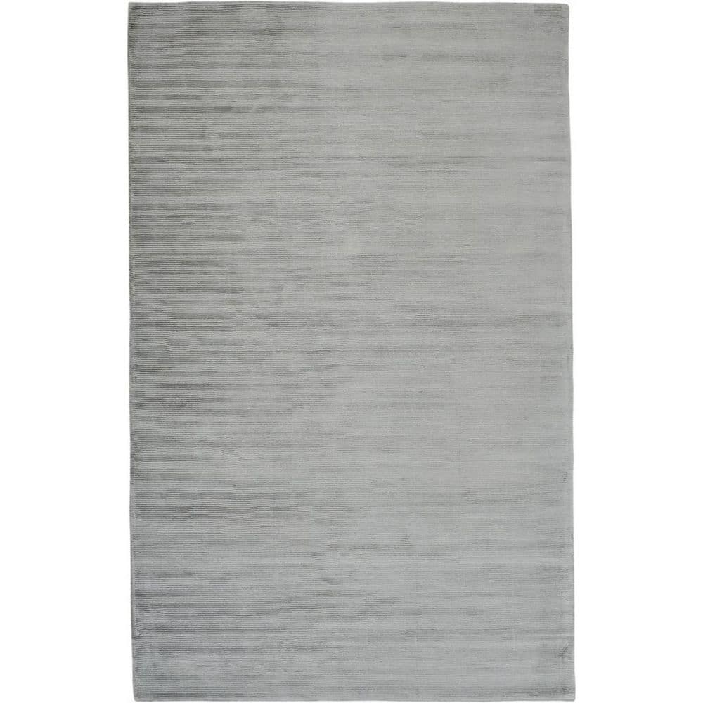 HomeRoots 4 ft. x 6 ft. Gray Solid Color Area Rug 2000511343 - The Home ...