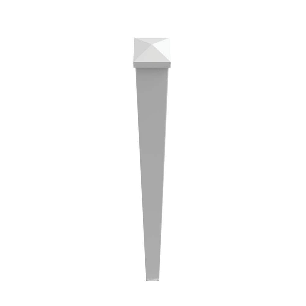 Veranda Aluminum Rail 52 in. HD Blank Fascia Mount Post W 73045501 ...