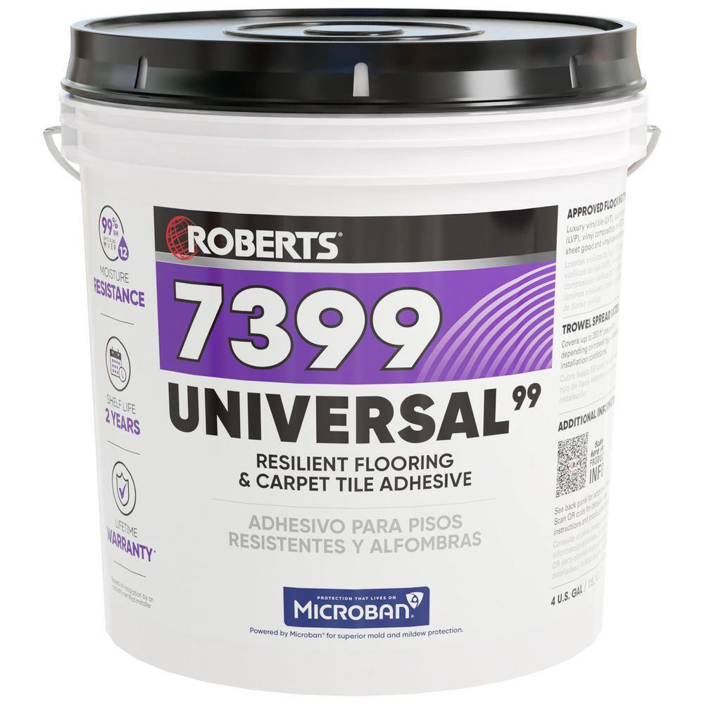 ROBERTS 4 Gal. (16 qt. ) 8-10 Hour Dry Time Universal Resilient ...