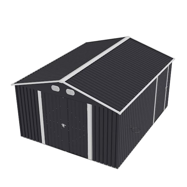 Meteor shower llc 10x12 FT Metal Outdoor Storage Shed Large Storage ...