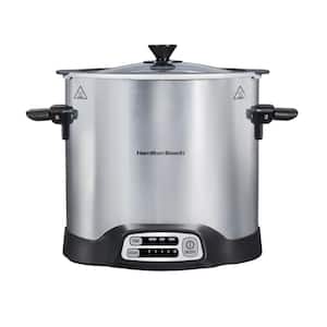 Hamilton Beach 8 Qt. Programmable Stainless Steel Slow Cooker with ...