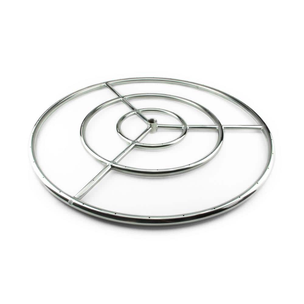 Fire Pit Essentials 30 in. Stainless Steel Fire Ring Burner SS30 - The ...
