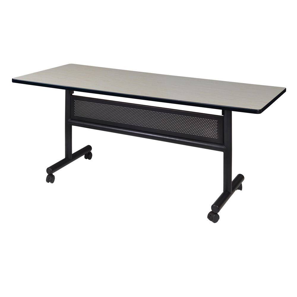 Regency Kobe 60 in x 30 in. Maple Flip-Top Training Nesting Table with ...