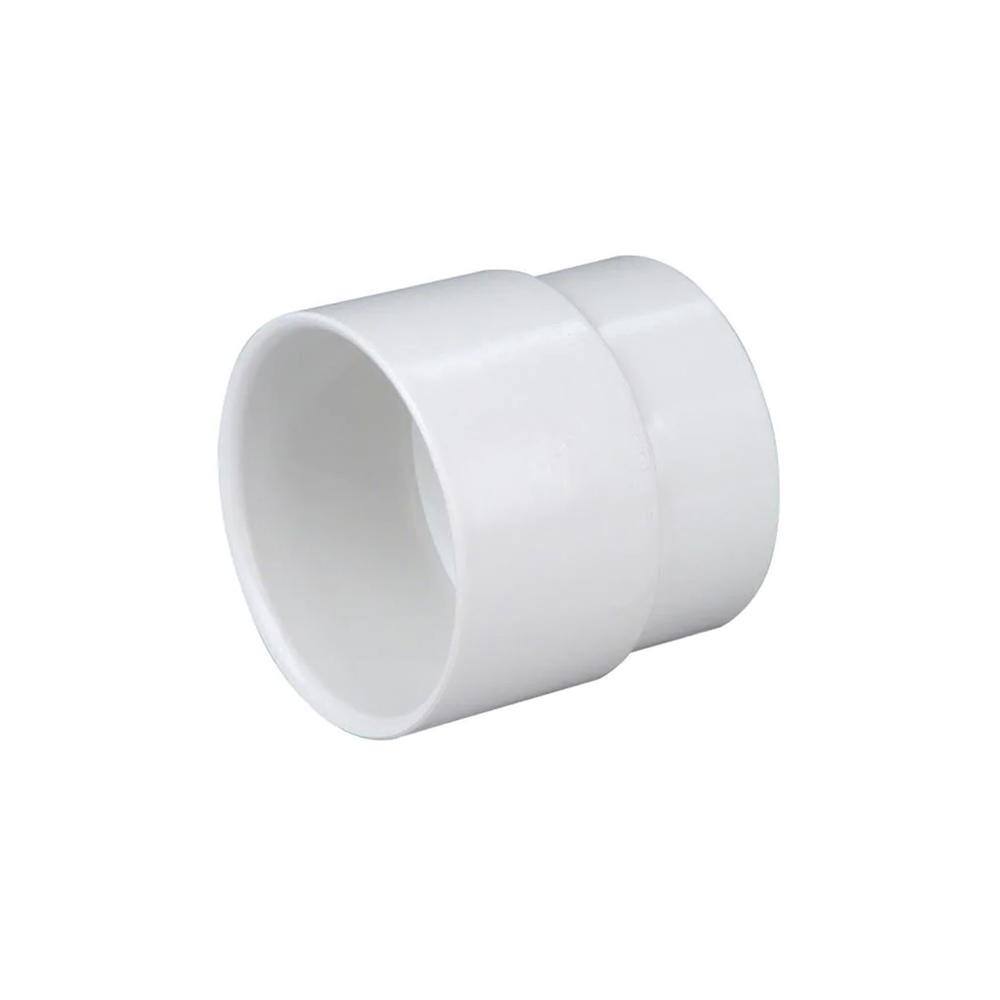 VPC 4 in. x 4 in. PVC DWV Soil Pipe Adapter Coupling 34-LP117-040B ...