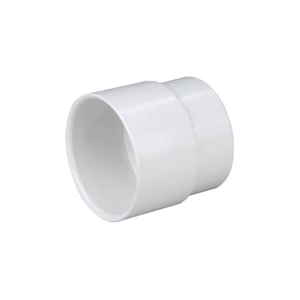 VPC 4 in. x 4 in. PVC DWV Soil Pipe Adapter Coupling 34-LP117-040B ...