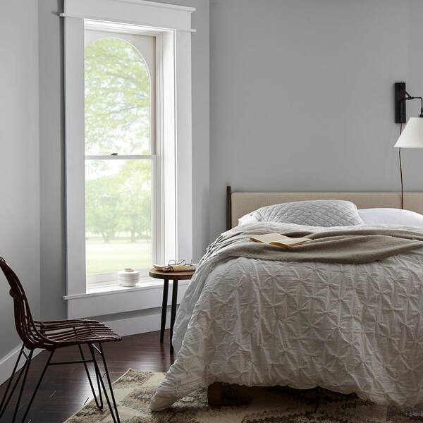 BEHR PREMIUM PLUS 5 gal. BXC 25 Colonnade Gray Flat Low Odor Interior Paint Primer 140005