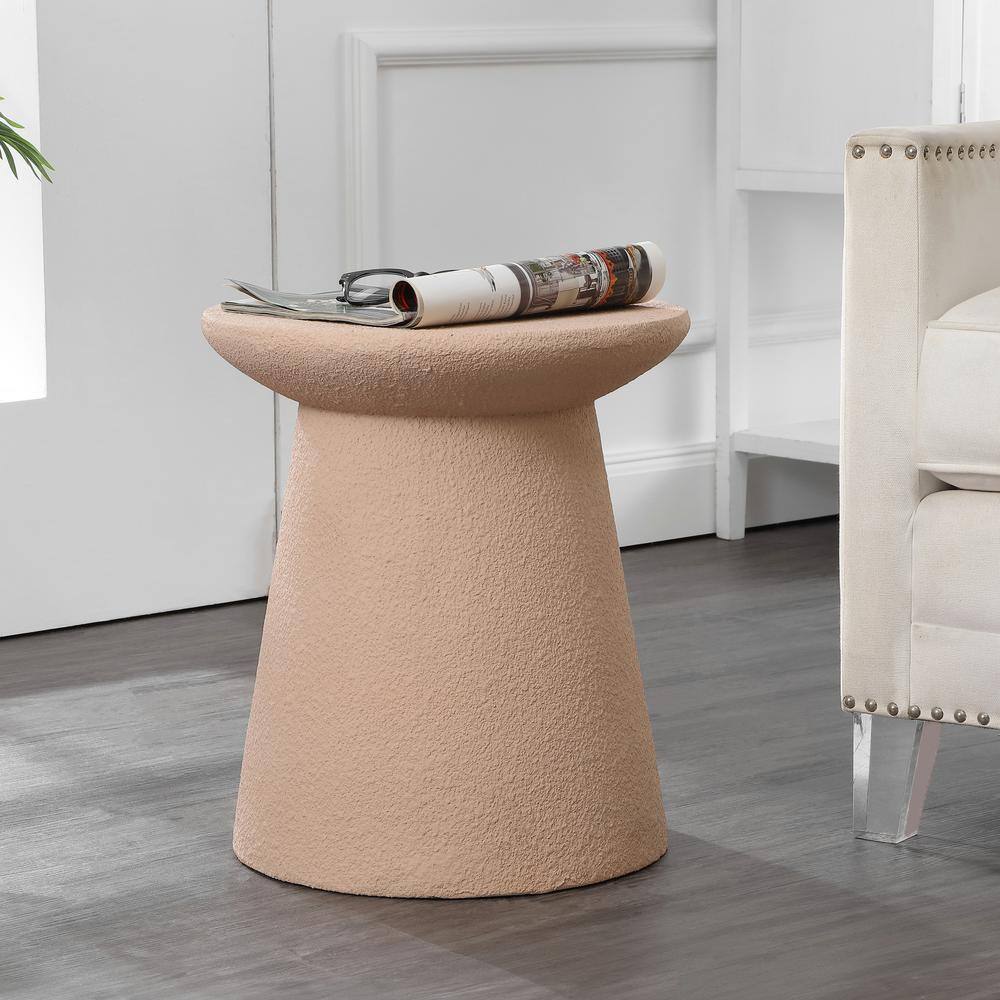JONATHAN Y Hollie 18 in. Minimalist Modern Drum Accent Table Pedestal ...
