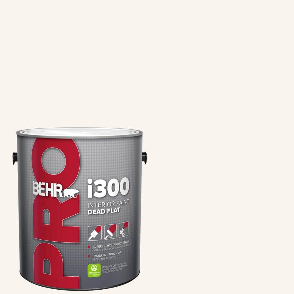 BEHR PRO 1 gal. #PR-W13 Crystal Cut Dead Flat Interior Paint PR31001 ...