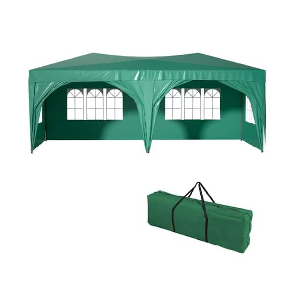 ITOPFOX 10 ft. x 20 ft. Outdoor Steel Event/Party Folding Tent Canopy ...