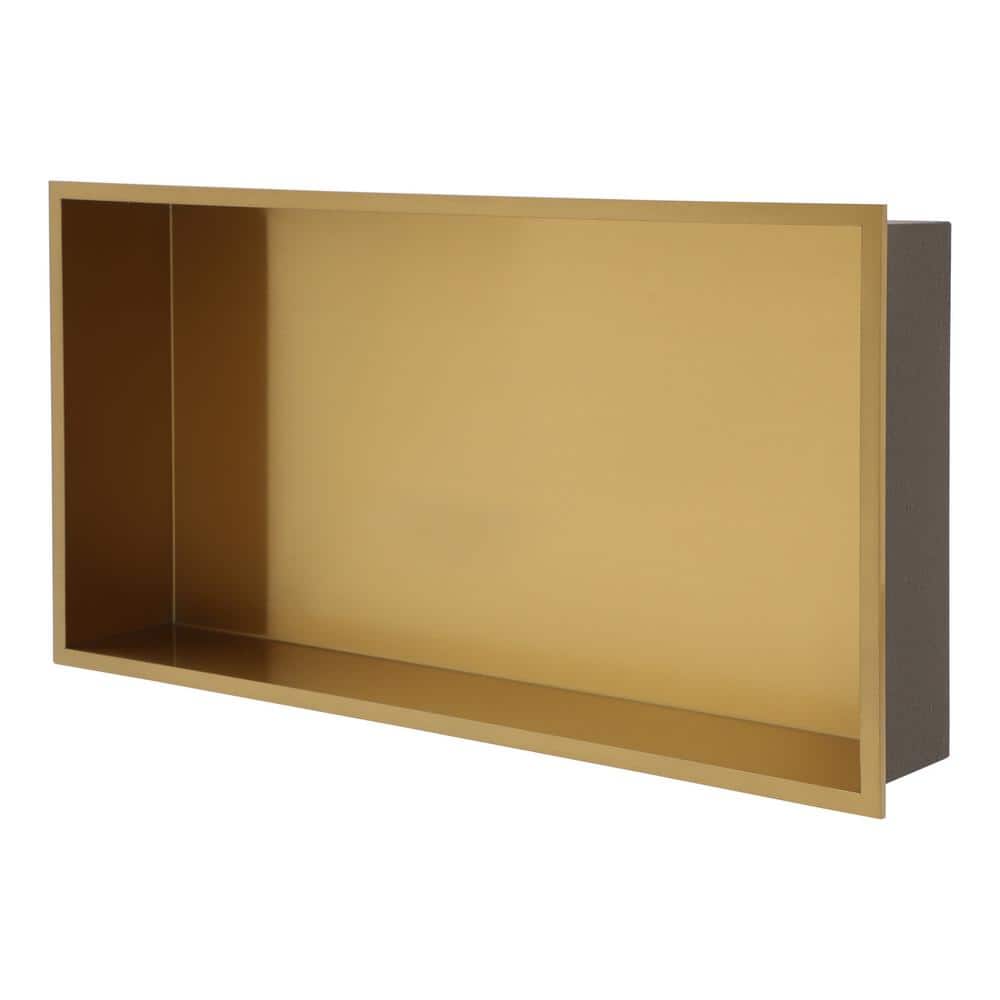 Sarlai 24 in. W x 4 in. H x 12 in. D Stainless Steel Shower Niche Set ...