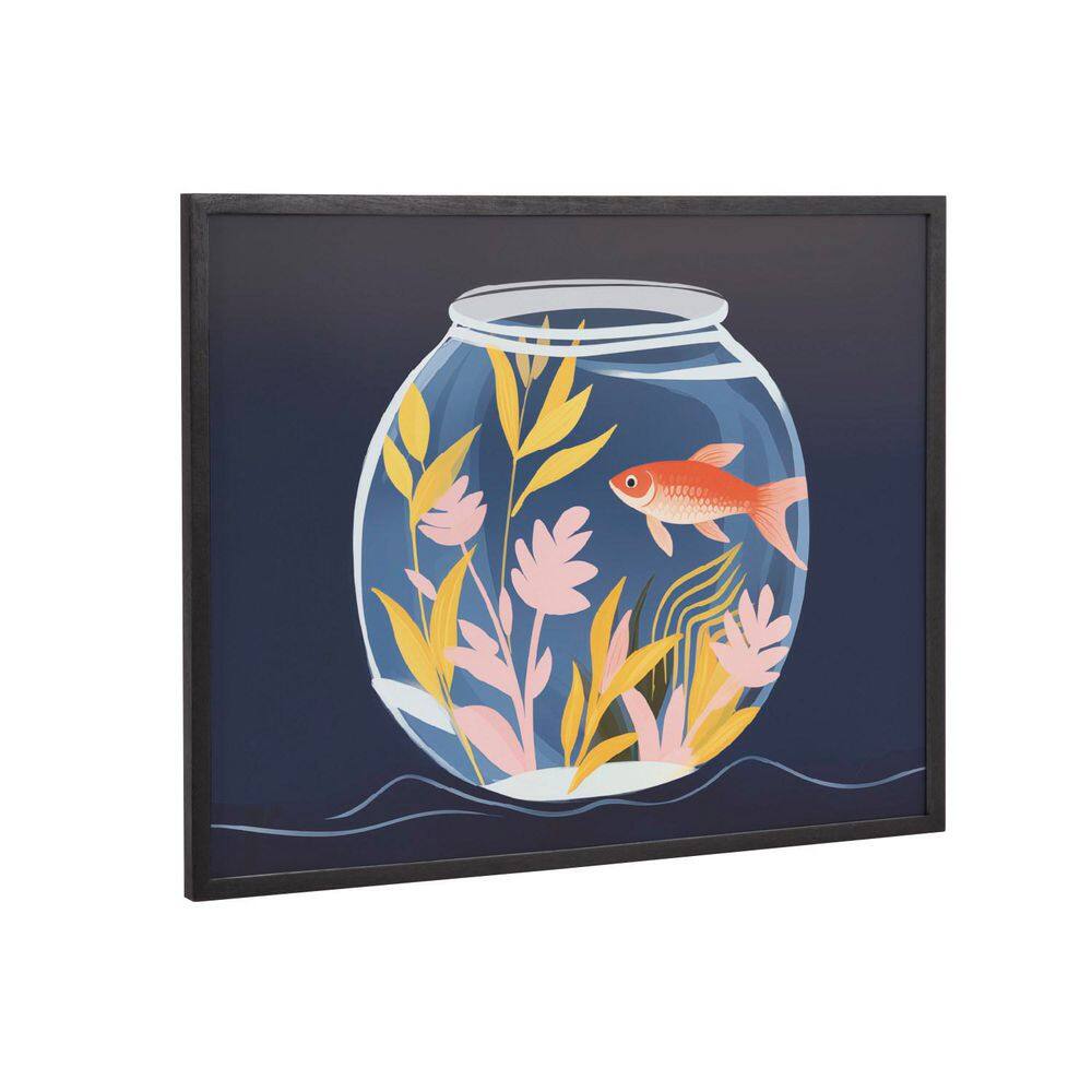 Kate and Laurel Gallery Pet Goldfish Cute Botanicals Fish Tank by The ...