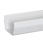 Amerimax Home Products 4 in. x 10 ft. White Vinyl U-Style Gutter T0473