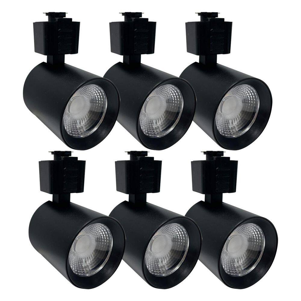 FLSNT J-Type Track Head, Black, Integrated LED Fixed Track Lighting ...