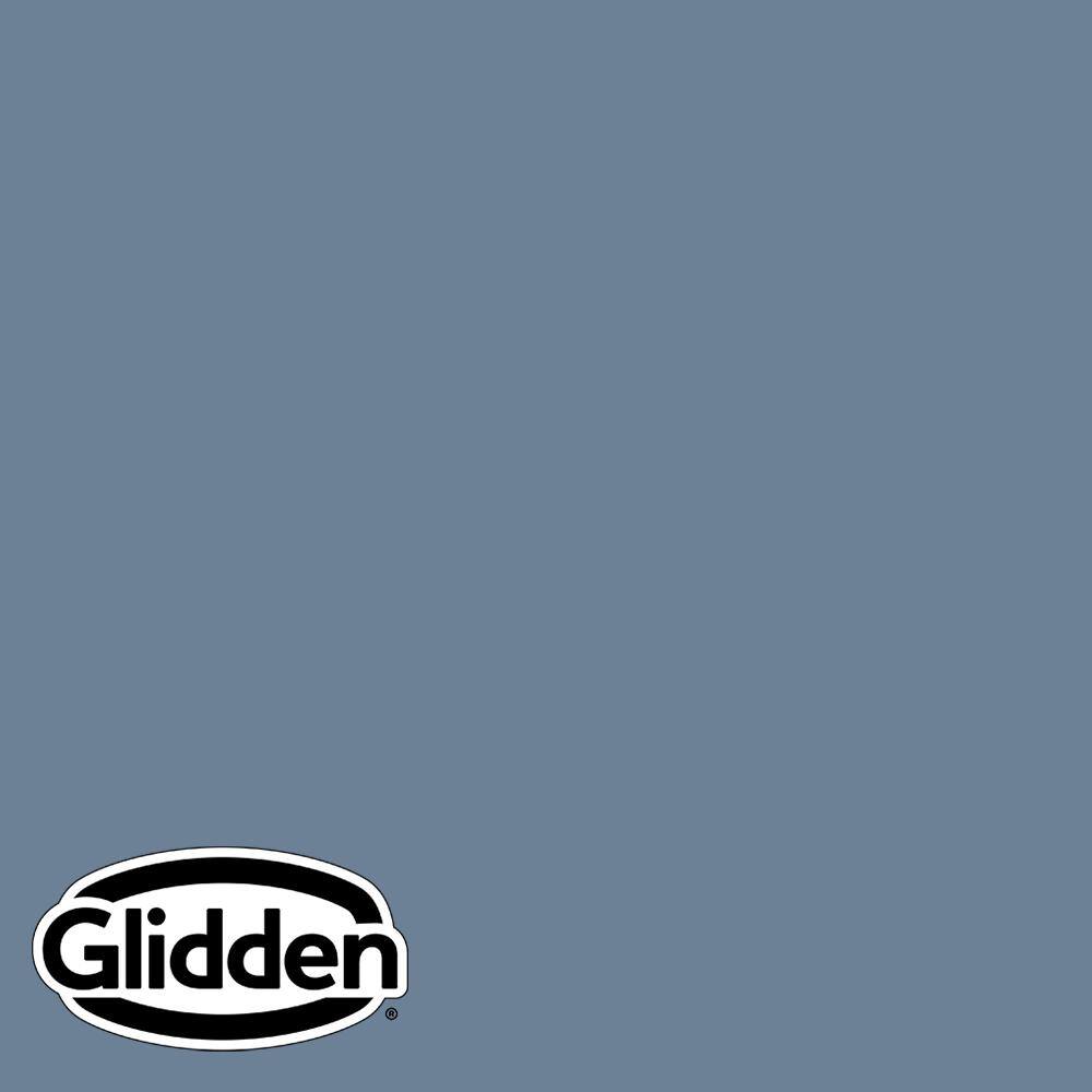 Glidden Premium 1 gal. Silver Blueberry PPG1163-5 Flat Exterior Latex ...