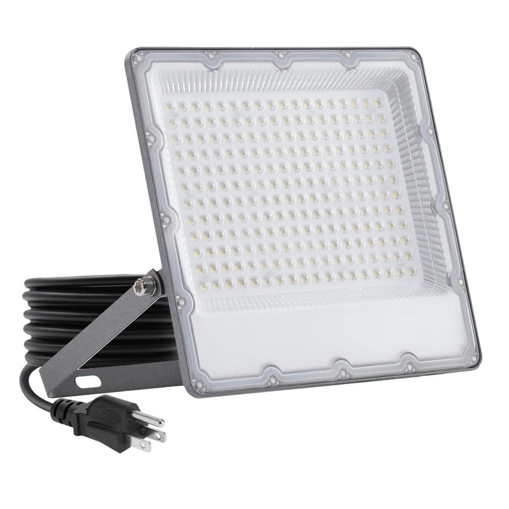 BeamBox 120-Volt 18000 Lumen LED Flood Light Plug-In Outdoor Security ...