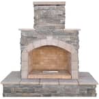Pavestone RumbleStone 84 in. x 38.5 in. x 94.5 in. Outdoor Stone ...