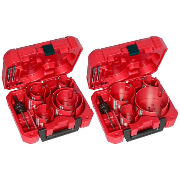 Milwaukee BIG HAWG Carbide Hole Saw Kit (18-Piece) 49-56-9290-49-56 ...