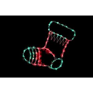 Northlight 4 ft. Pre-Lit Multi-Color Lights Tropical Outdoor Patio ...