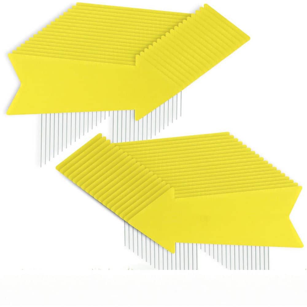 Phewnyzo 35-Pack 16 in. x 6 in. Corrugated Plastic Arrow Signs with ...
