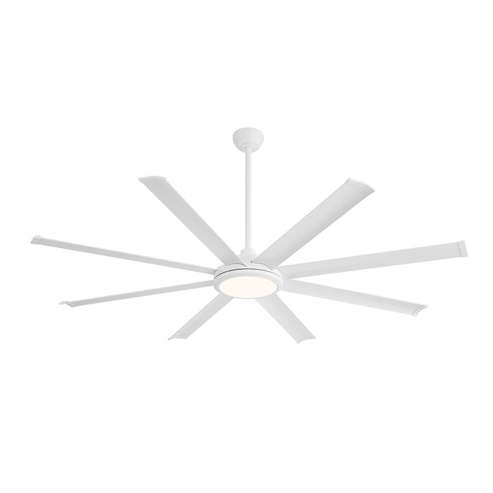 WINGBO 120 in. (10 ft.) Indoor Aluminum Blades Ceiling Fan with ...