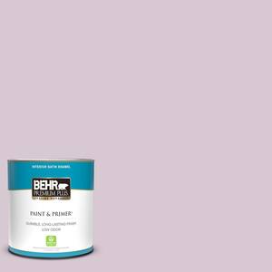 BEHR PREMIUM PLUS 5 gal. #S110-2 Orchid Haze Satin Enamel Low Odor ...