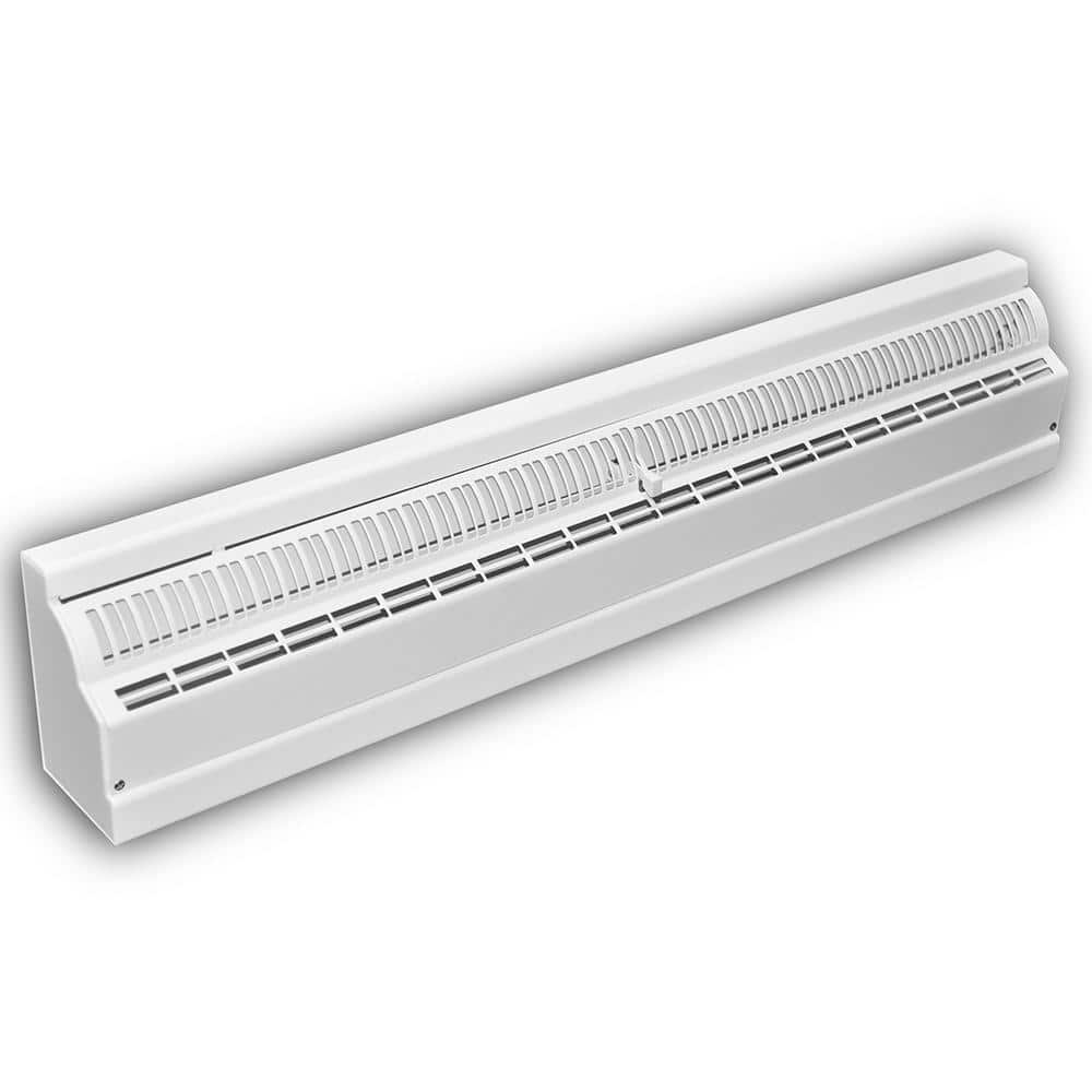 Everbilt 24 in. 1-Way Deluxe Steel Baseboard Register in White E121SW24 ...