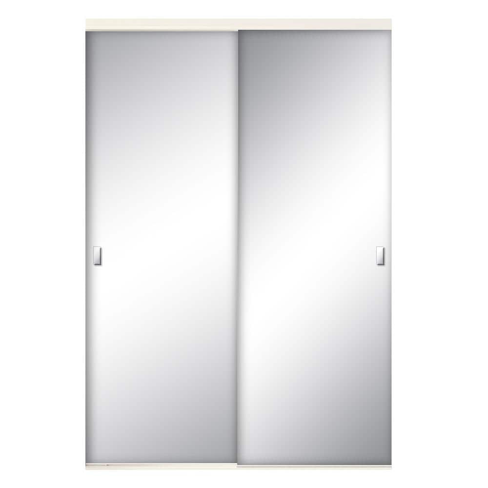 Contractors Wardrobe 95 in. x 80-1/2 in. Brittany White Steel Frameless ...