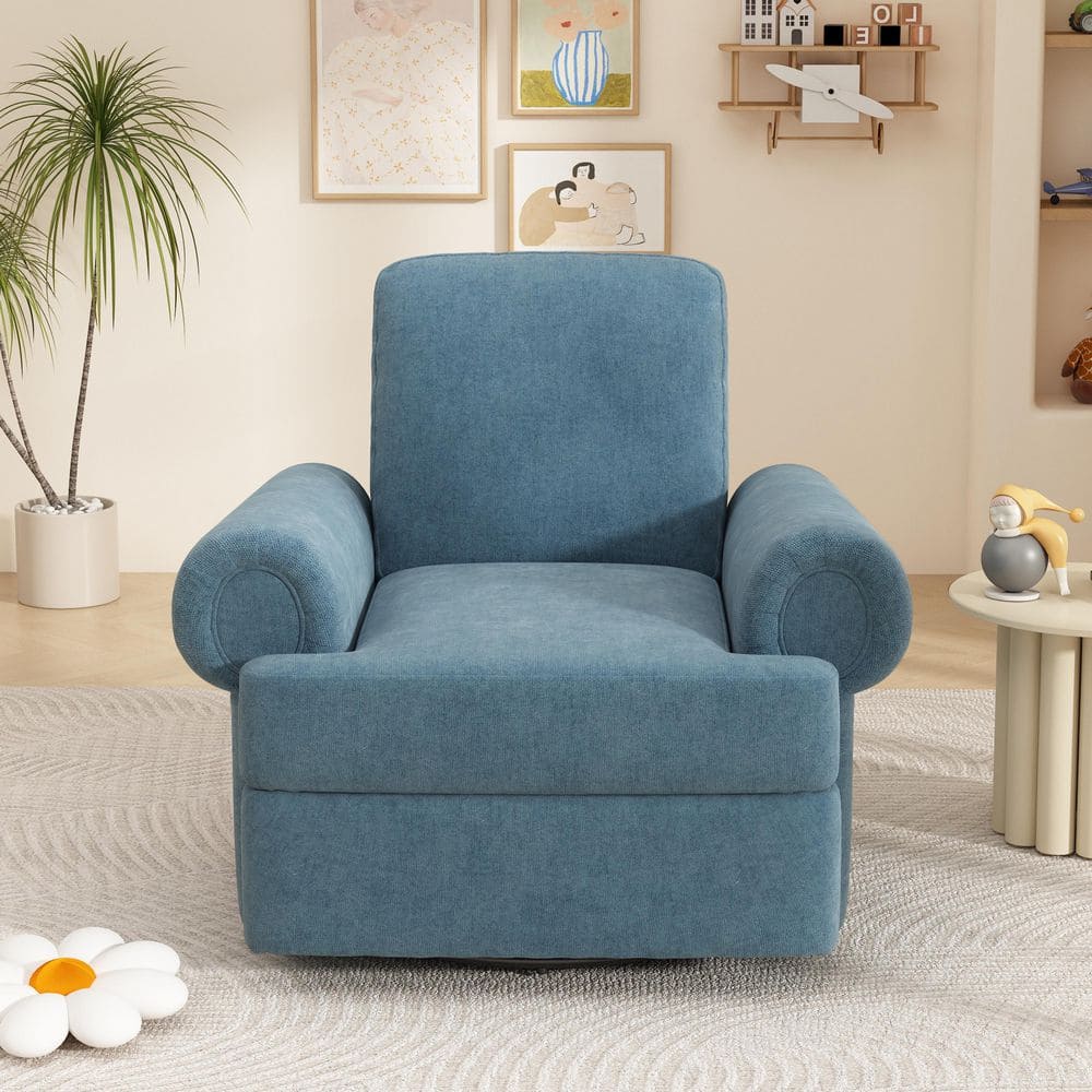 CHRISTOPHER KNIGHT HOME Montaro Modern Sky Blue Chenille Upholstered ...