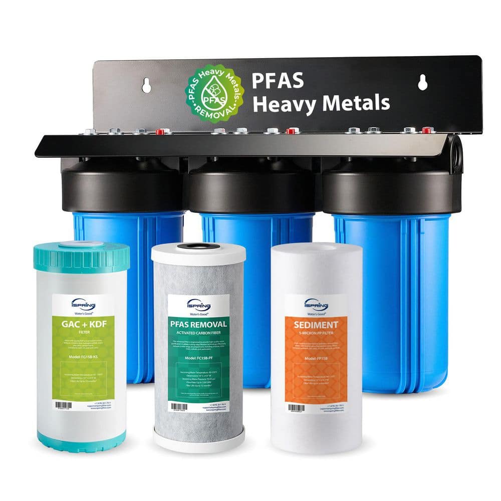 ISPRING PFAS and Heavy Metals Removal Whole House Water Filter System ...