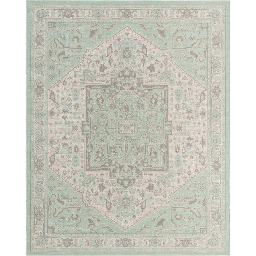 Unique Loom Whitney Milano Mint 9 ft. x 12 ft. Area Rug 3154828 - The ...