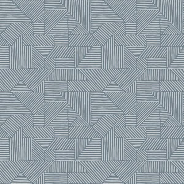 SCOTT LIVING Crescendo Blue Block Geometric Wallpaper 4177-83304 - The ...